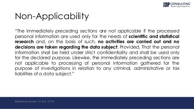 Data Privacy - Rights of the Data Subject