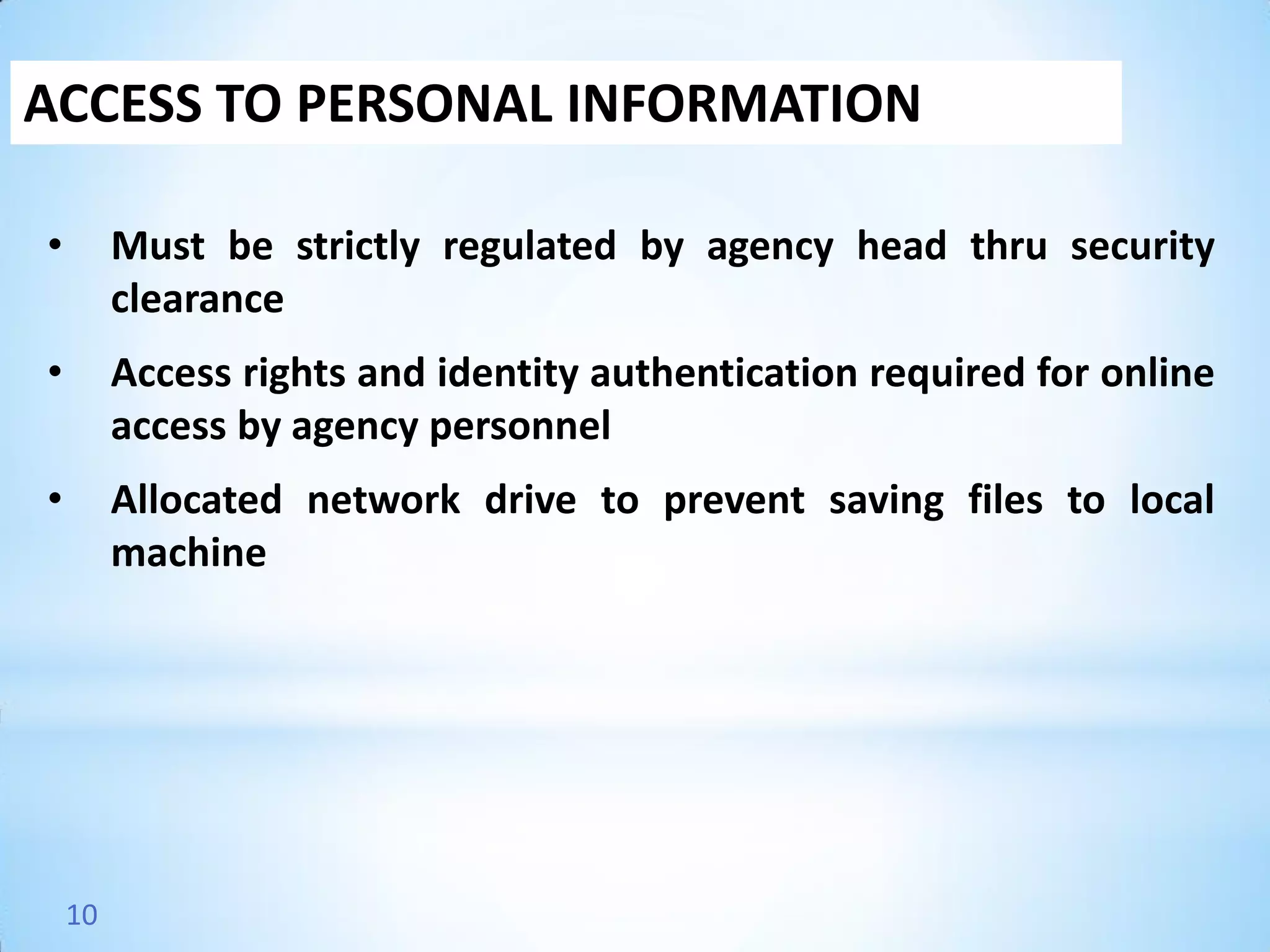 Data Privacy Act of 2012 (R.A. 10173) Briefing 2017 | PDF