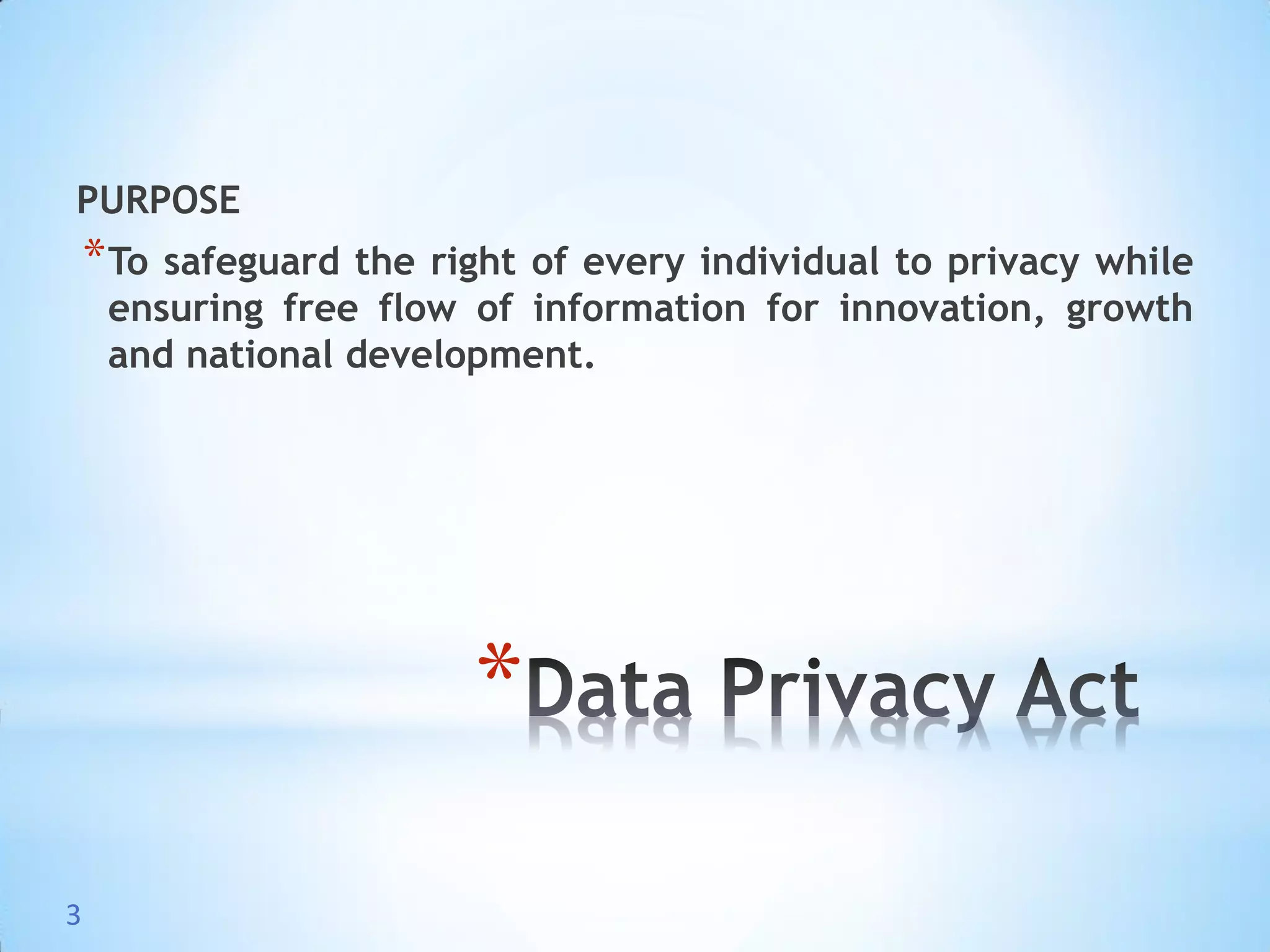 Data Privacy Act of 2012 (R.A. 10173) Briefing 2017 | PDF