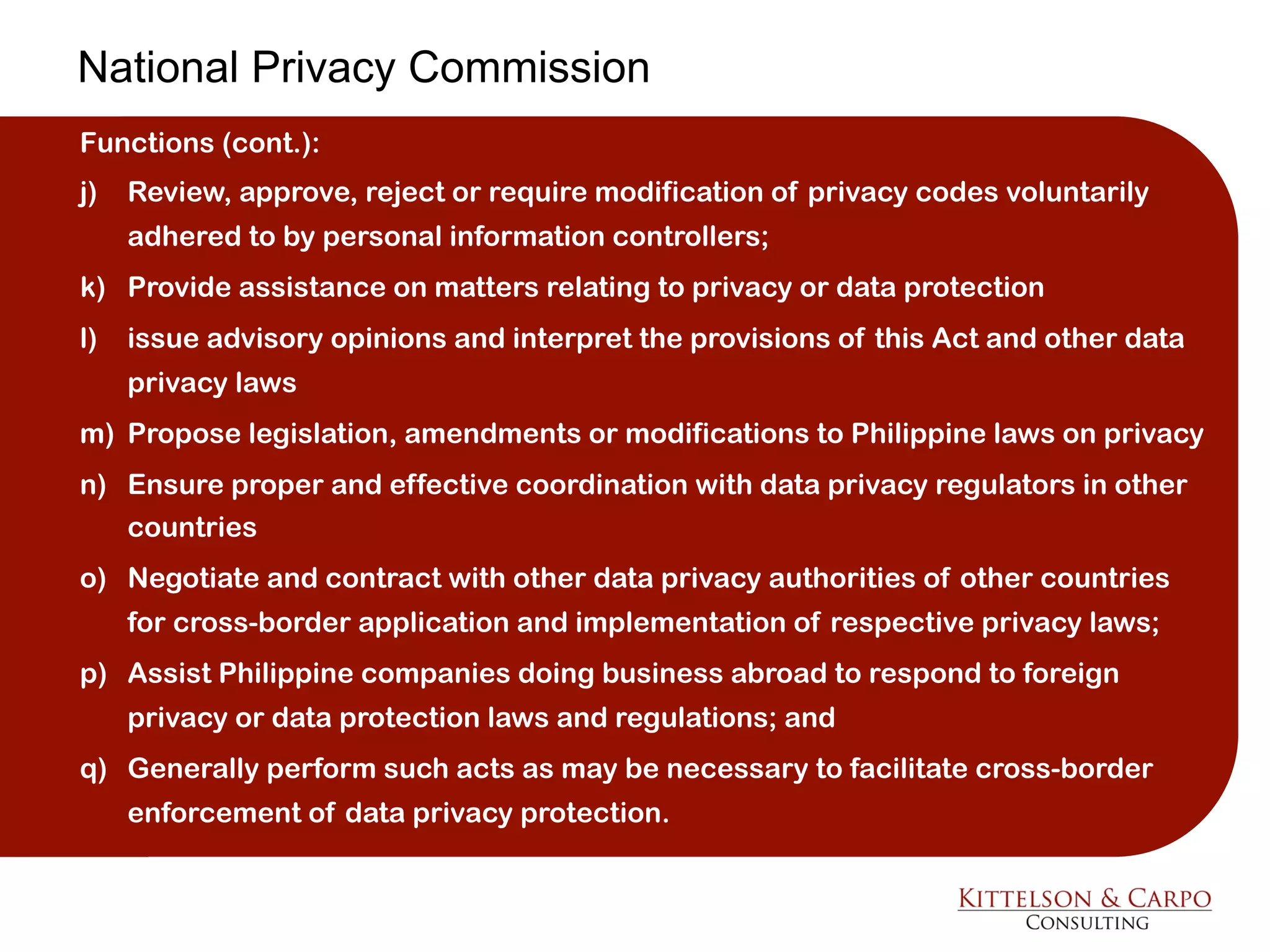 Data privacy act of 2012 presentation | PDF