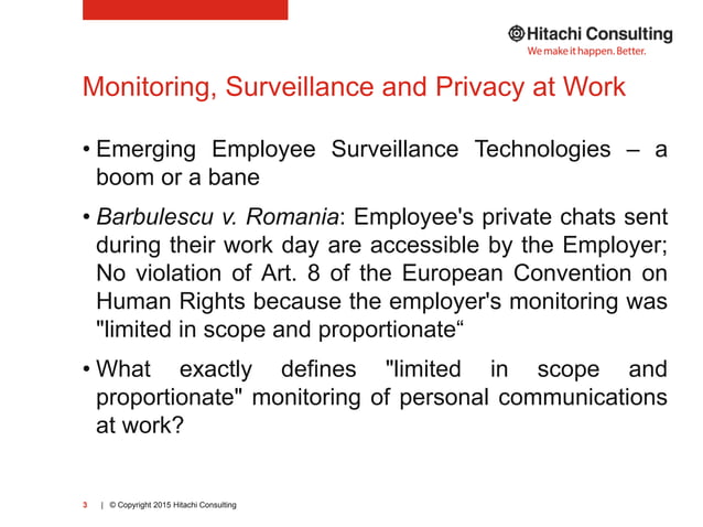 Data Privacy Rights @ Workplace - Balancing Employer Interests v ...