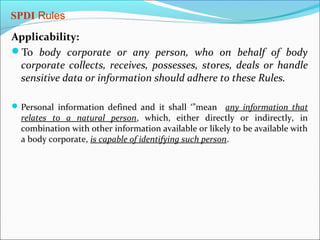 Data Privacy in India and data theft | PPT