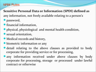 Data Privacy in India and data theft | PPT