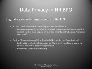 Data Privacy in HR Business Process Outsourcing | PPTX | Human ...