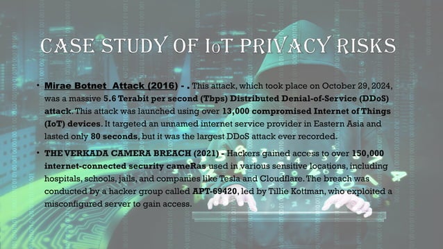 DATA PRIVACY risks with IOT devices in Indian household | PPTX