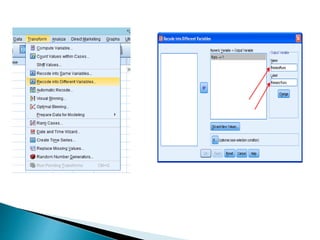 How to process data in SPSS ? | PPTX | Databases | Computer Software and Applications