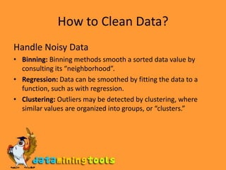 Data Mining: Data processing | PPTX