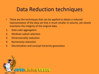 Data Mining: Data processing | PPTX