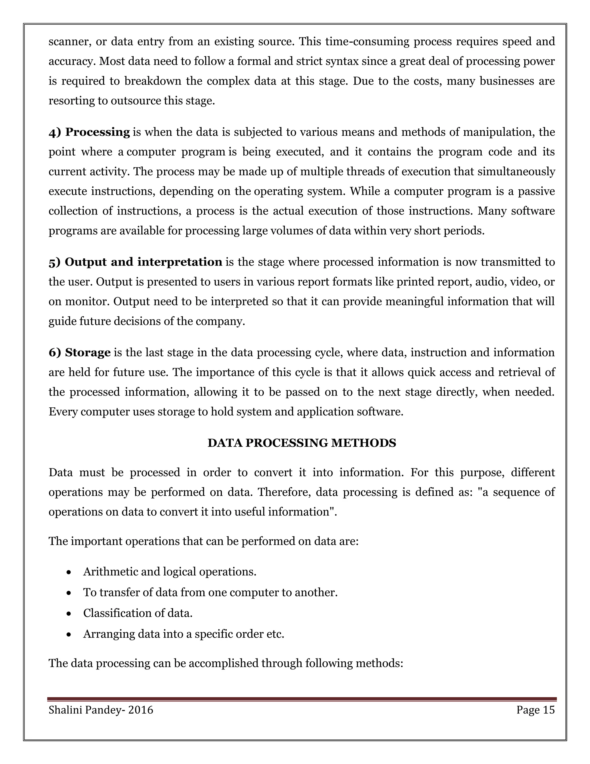 Data processing | PDF