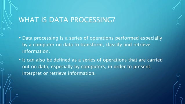 Data processing . powerpoint slides | PPTX | Databases | Computer Software and Applications