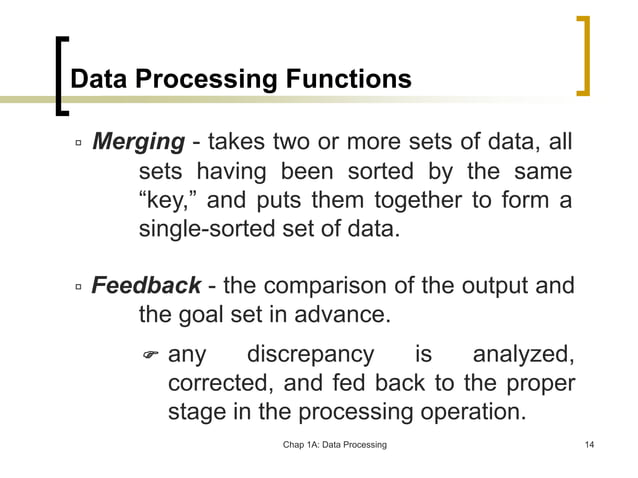 Data Processing.ppt | Databases | Computer Software and Applications
