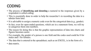 DATA PROCESSING on marketing research... | PPTX