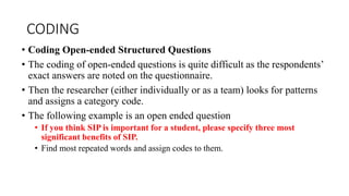 DATA PROCESSING on marketing research... | PPTX