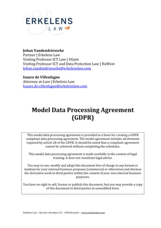 Data processing agreement | PDF