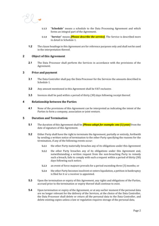 Data processing agreement | PDF