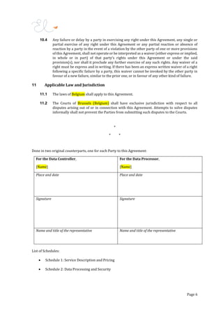 Data processing agreement | PDF