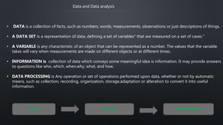 Data processing & Analysis: SPSS an overview | PPTX