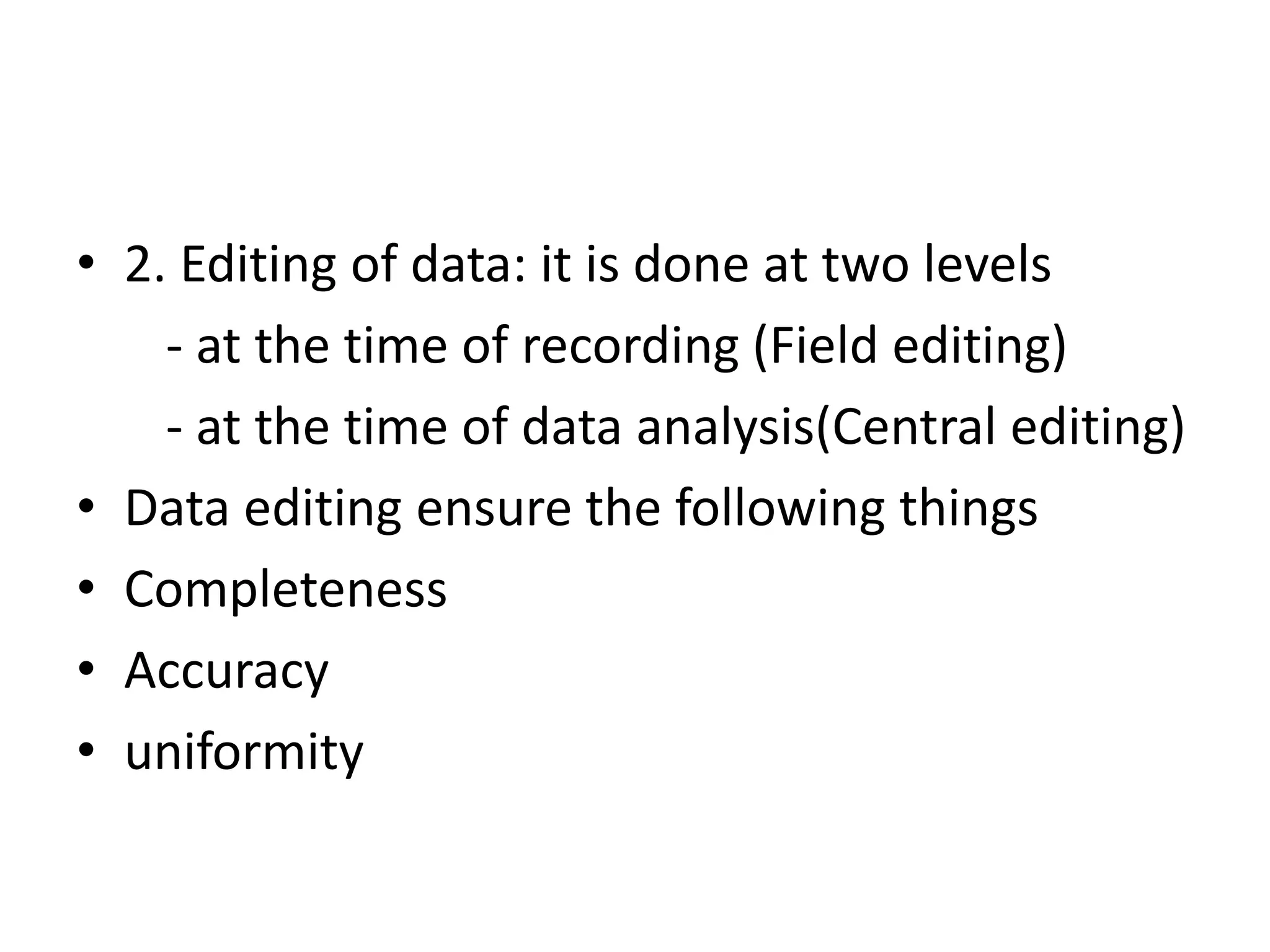 Data processing and analysis | PPTX