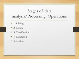 Data processing and presentation | PPTX