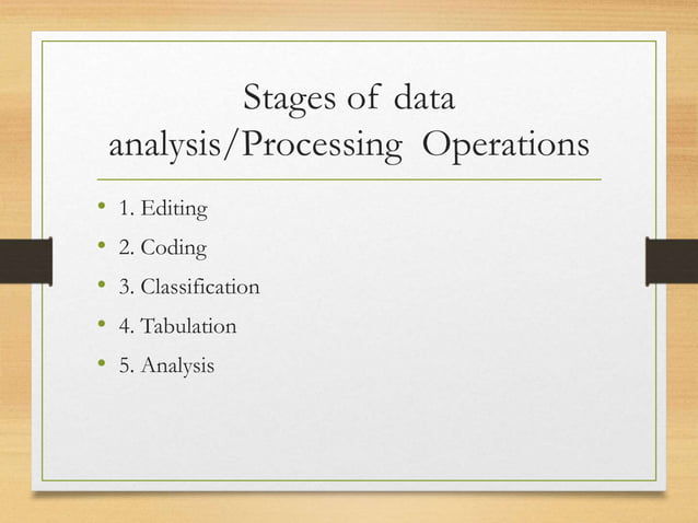 Data processing and presentation | PPTX