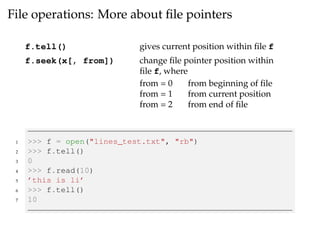 Python - File operations & Data parsing | PDF