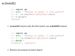 Python - File operations & Data parsing | PPT