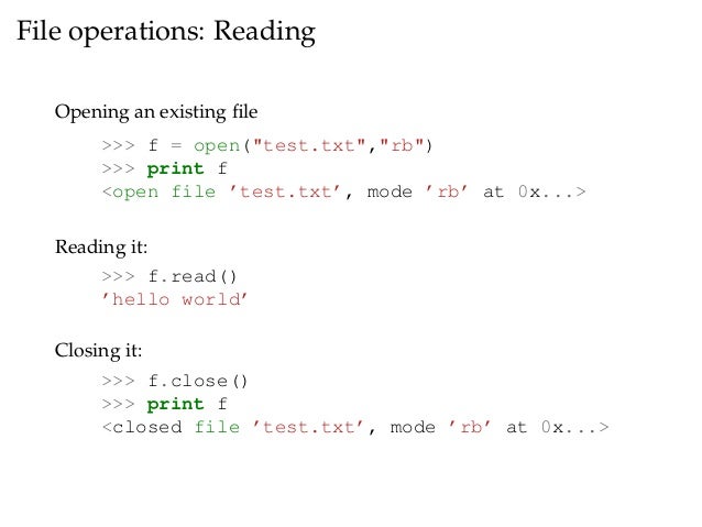 Python File Operations And Data Parsing