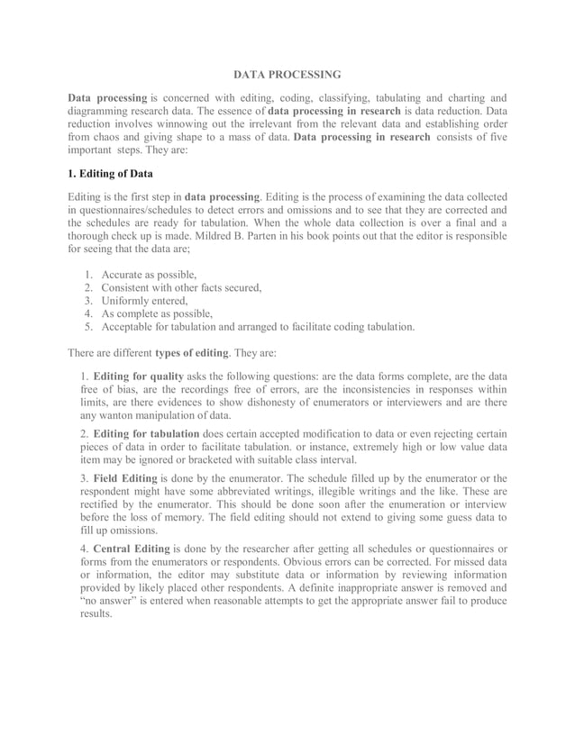 data-processing-in-research-methodology-pdf
