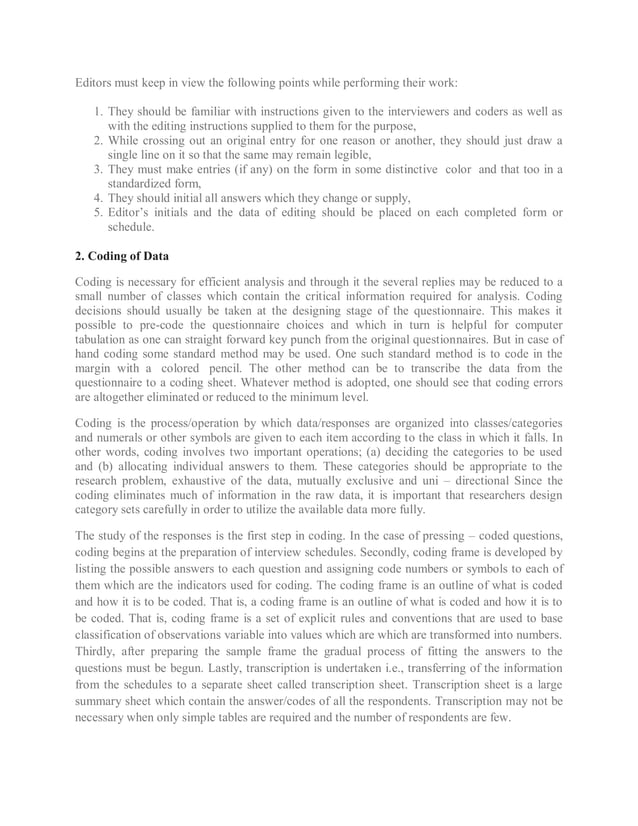 Data Processing In Research Methodology PDF Data Processing In Research Methodology PDF