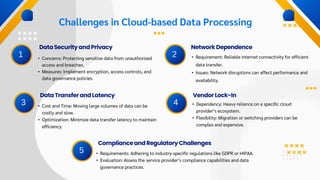 Data Processing on the Cloud Opportunities and Challenges | PPTX