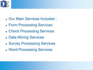 Data Processing Services | PPT
