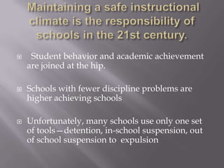 Data project student discipline part 1 | PPTX