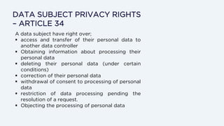 OVERVIEW OF NIGERIA DATA PROTECTION ACT 2014 | PPTX
