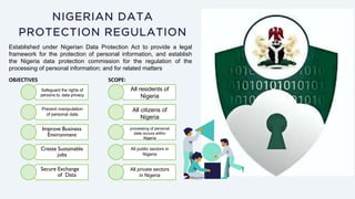 OVERVIEW OF NIGERIA DATA PROTECTION ACT 2014 | PPTX