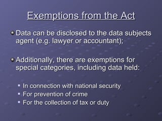 Data Protection Act | PPT