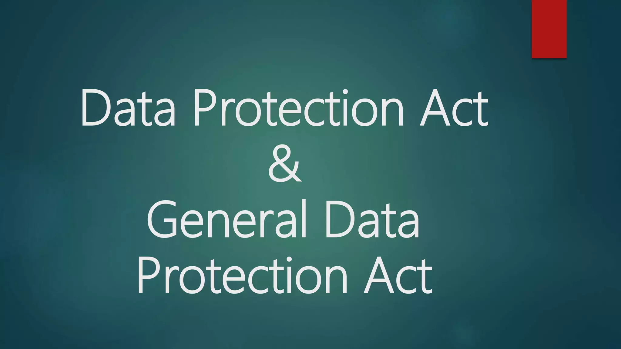 DPA and GDPR | PPTX