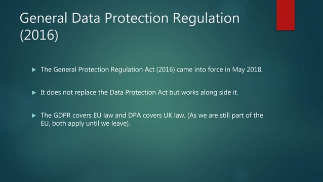 DPA and GDPR | PPTX | Internet | Computing