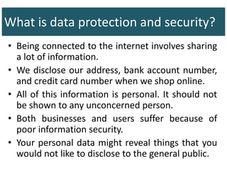 Data protection and security | PPT