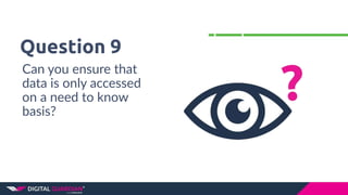 Data Protection Audit Checklist | PPT