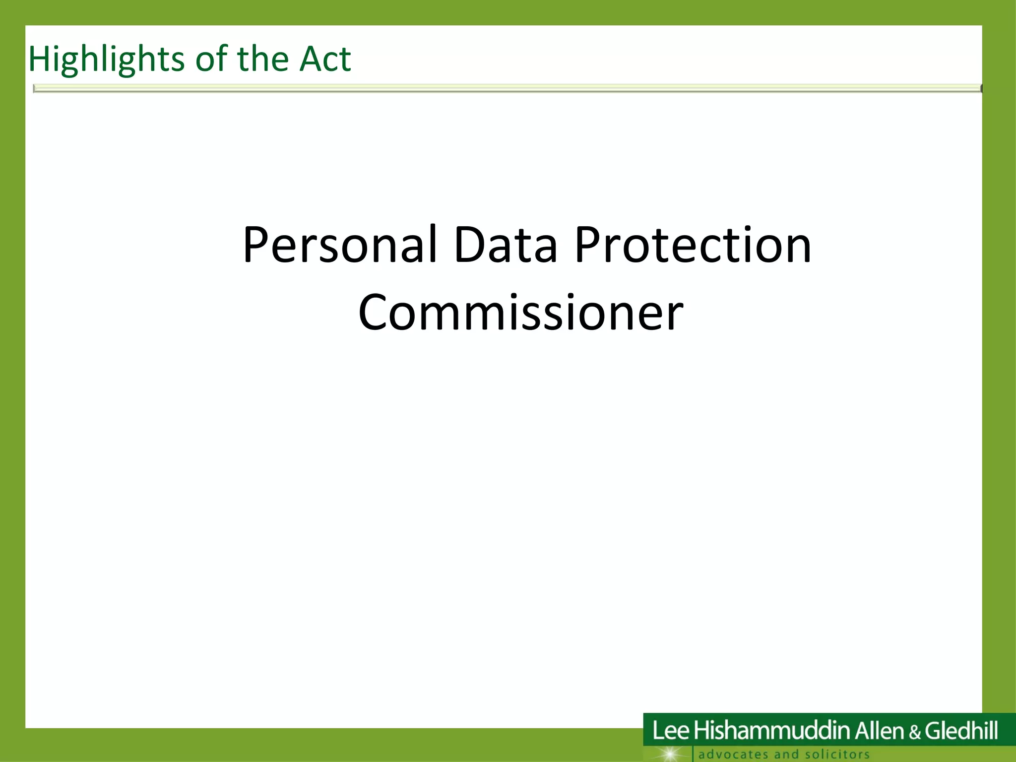 Personal Data Protection in Malaysia | PPT