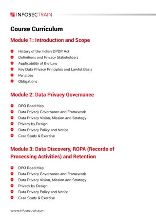 Data Protection Officer (DPO) Online Training - InfosecTrain.pdf