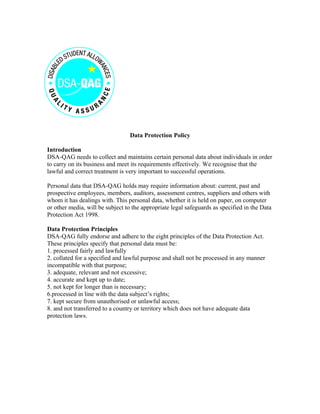 Data protectionpolicyliec | PDF