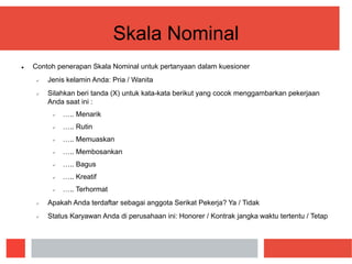 Data psikometri ss | PPTX