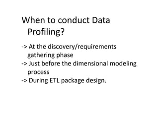 Data quality and data profiling | PPTX