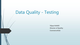 Data Quality | PPT