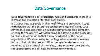Data Quality & Data Governance | PPTX