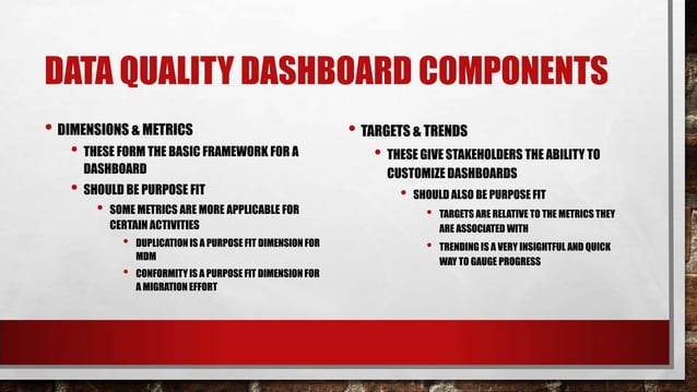 Data Quality Dashboards | PPT