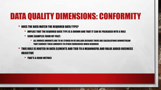 Data Quality Dashboards | PPTX