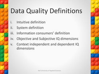 Data quality management Basic | PDF
