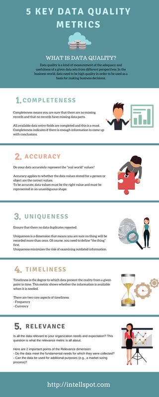 Data quality metrics infographic | PDF | Business | Business and Finance